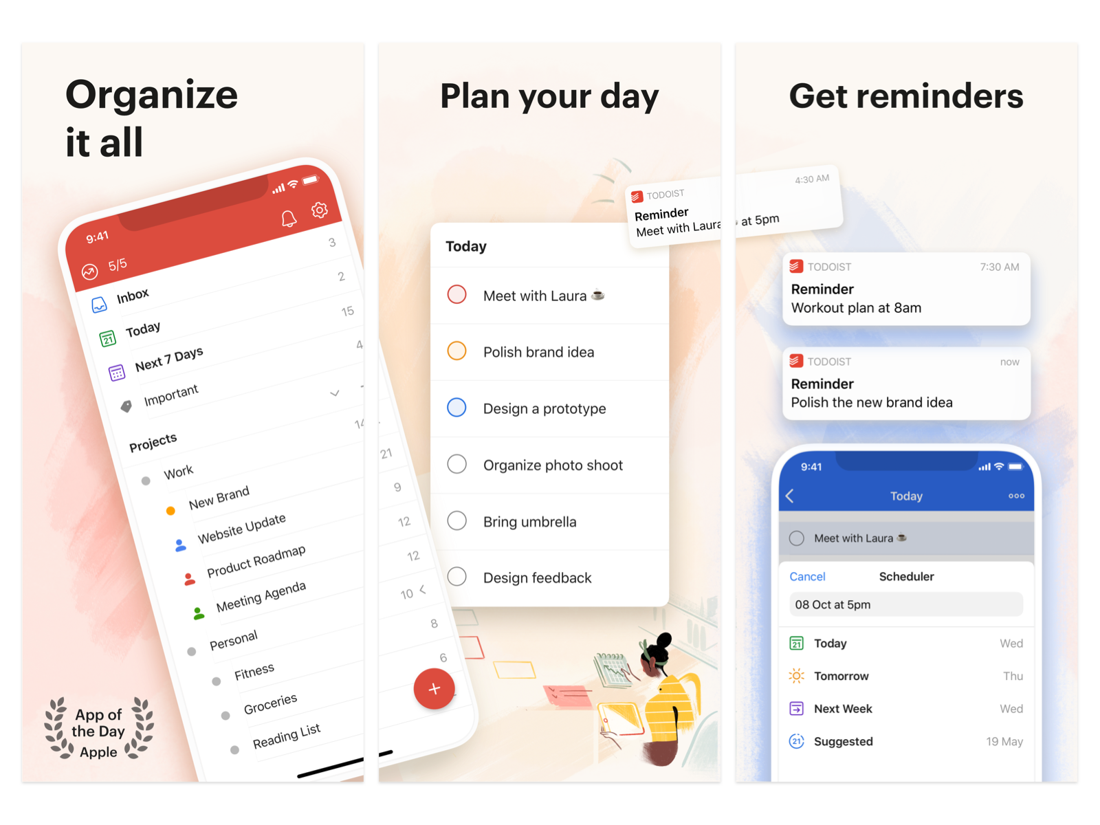 Todoist Foundations – App Store Screenshots by Alex Muench for Doist on ...