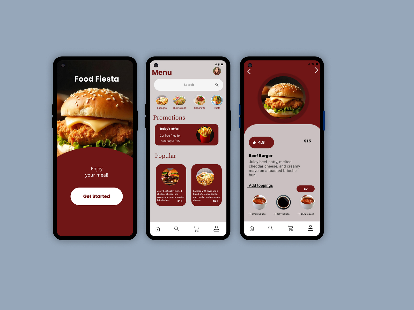 Food Ordering App Ui By Kashifa On Dribbble