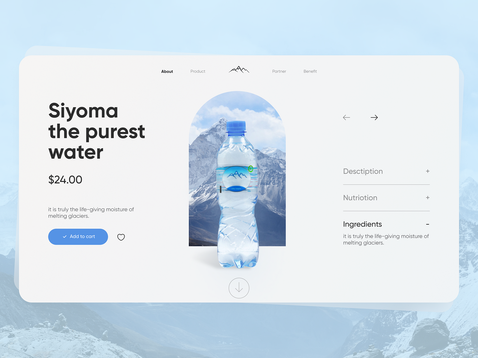 Siyoma water website by Mirzomansur Okhunov on Dribbble