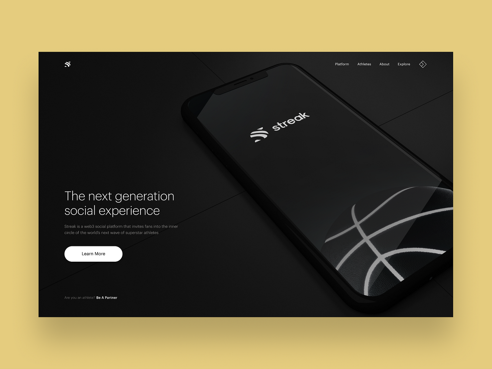 Streak: Website by Aaron Smith on Dribbble