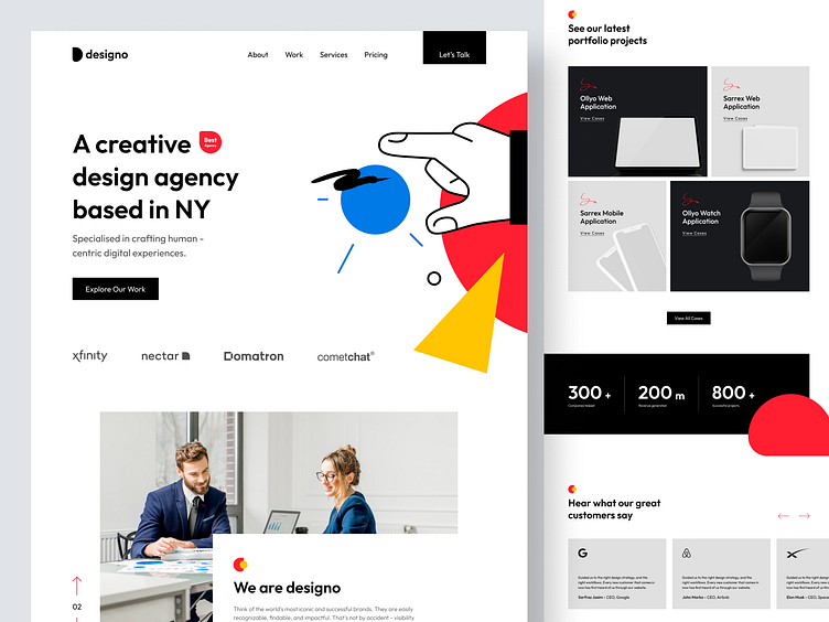 Creative Design Agency Landing Page Website by Sarfraz Jasim on Dribbble