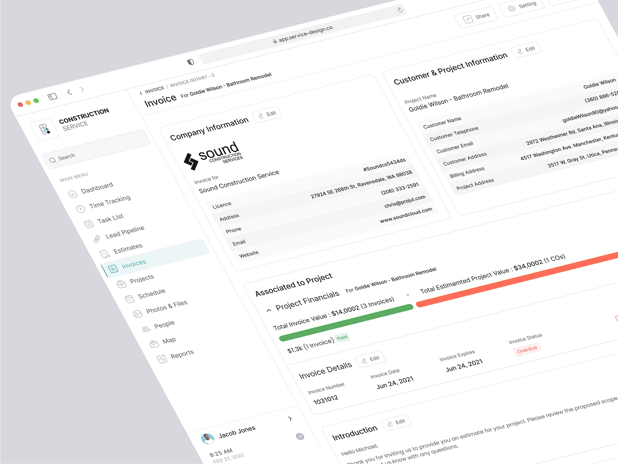 Invoice Editor | Construction Management (SaaS web app) by Masum Parvej for Halal Lab on Dribbble