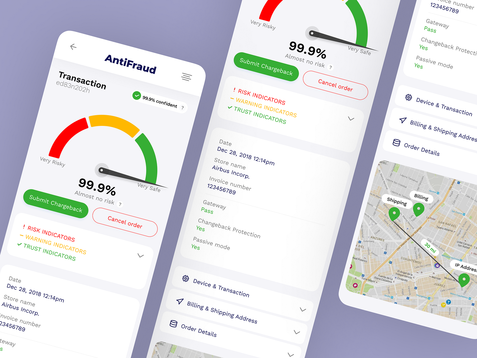 Anti Fraud Financial Dashboard (responsive) UX/UI Design by Artem ...