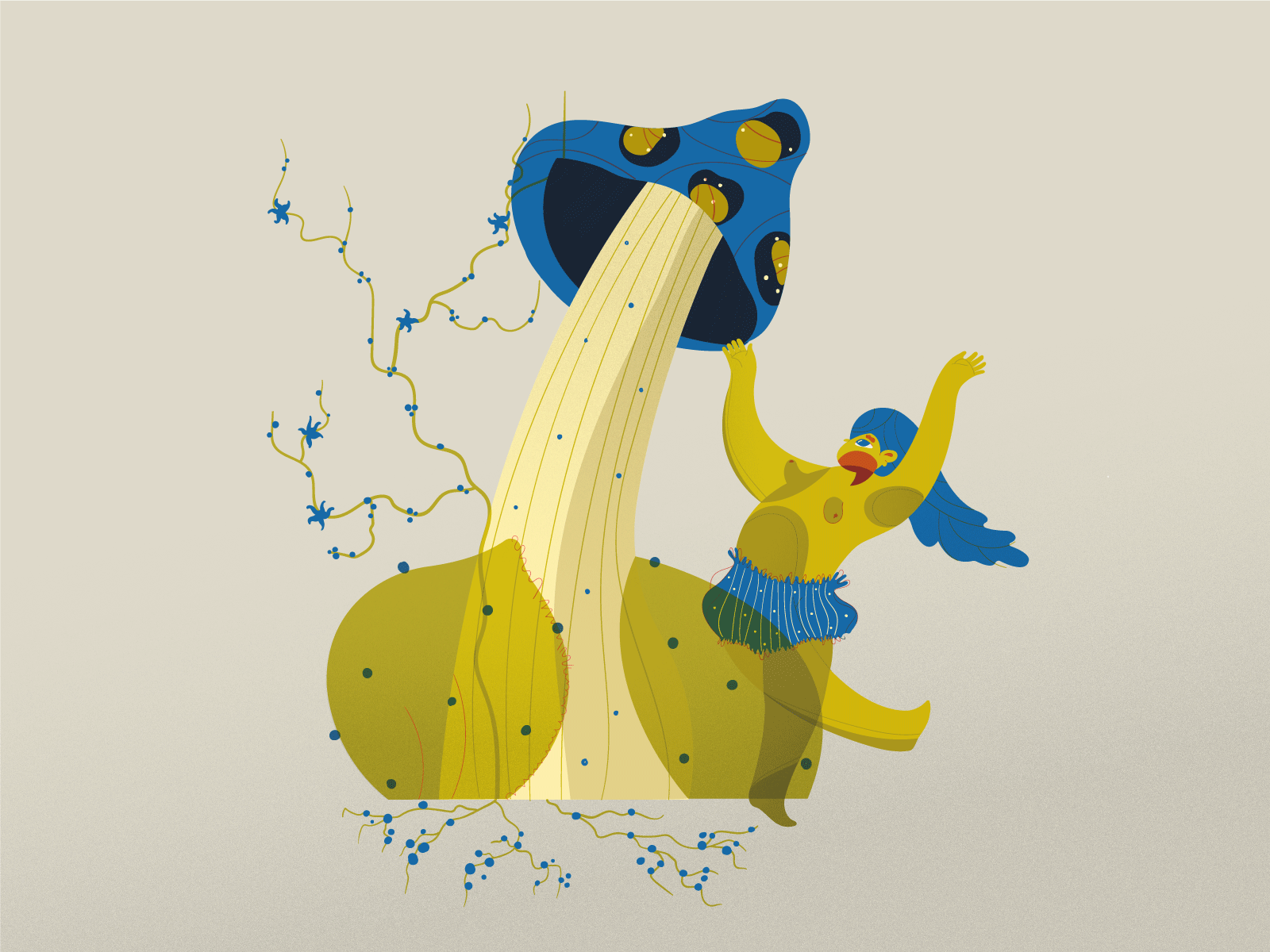 Dance with nature by Alena Uvarova on Dribbble