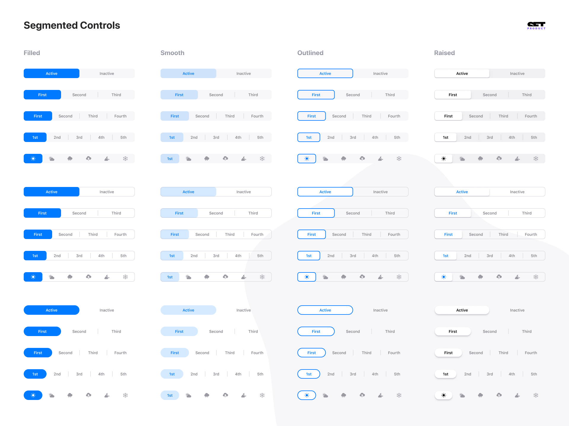 Figma iOS UI kit - Segmented controls - Native & Styled by Roman ...