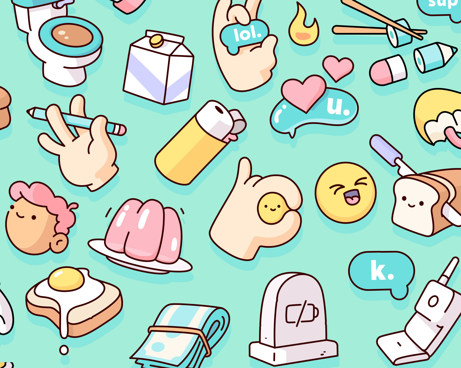 Snapchat - Sticker Pack by Burnt Toast ® on Dribbble