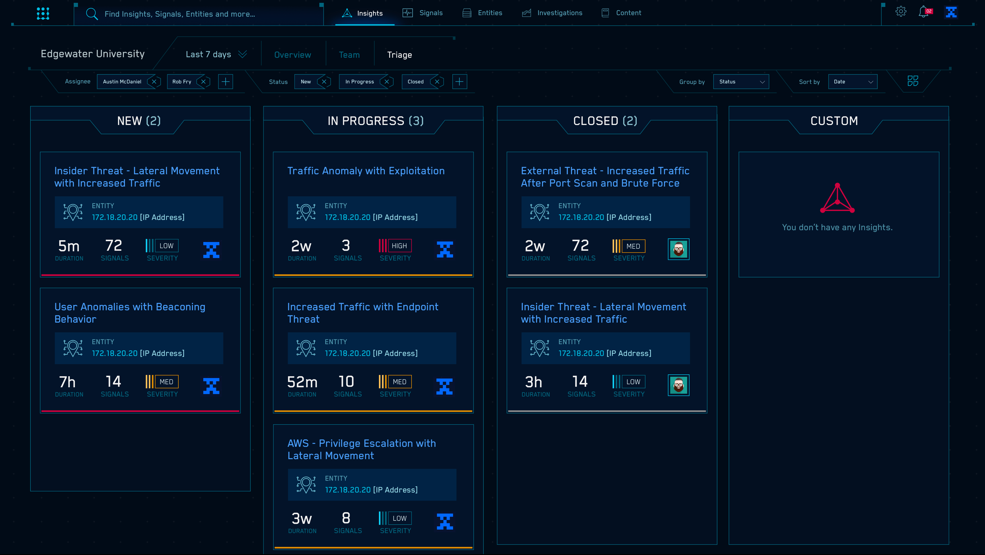 Insight Tracking by Harlan Elam on Dribbble