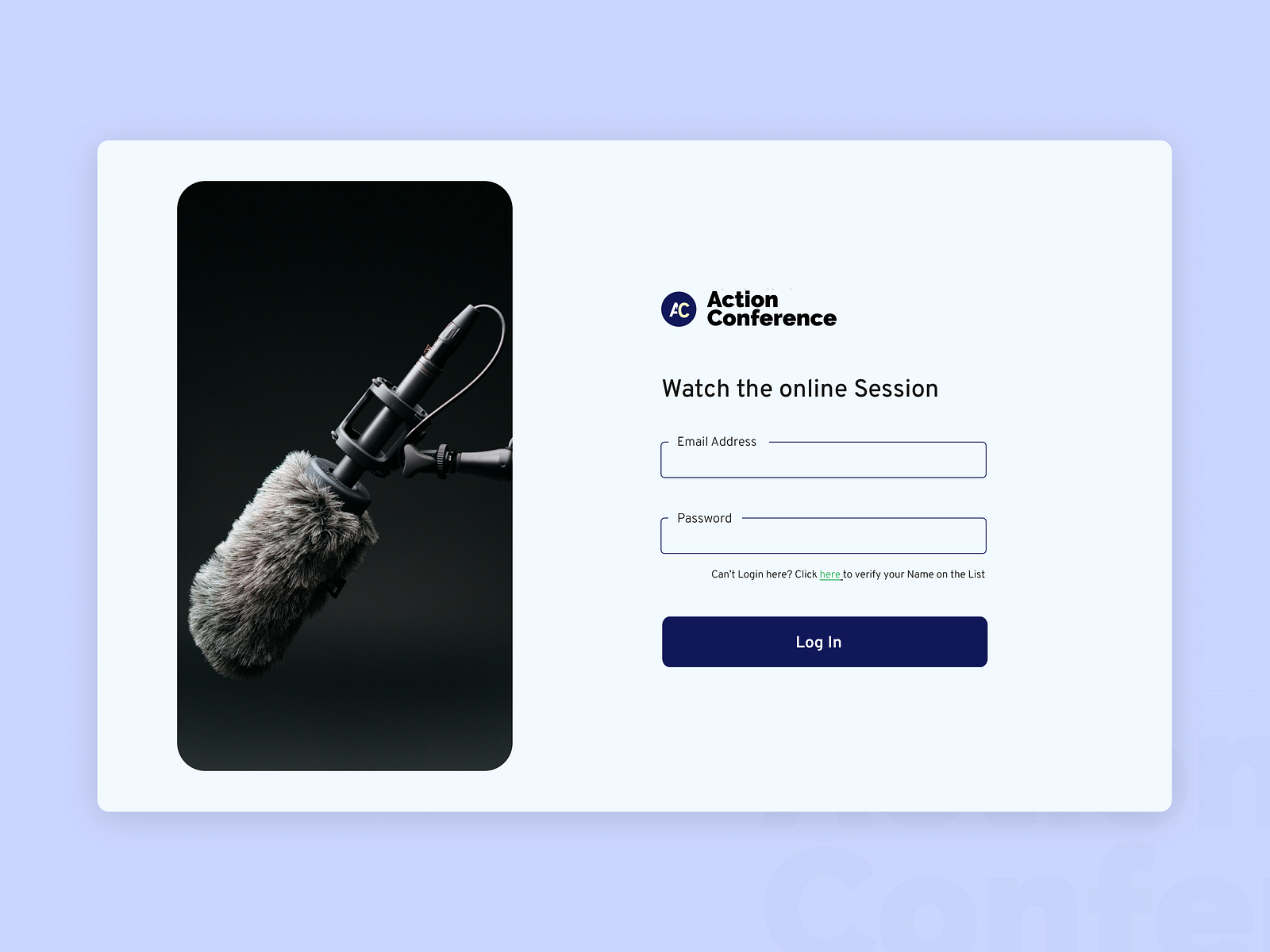 Conference Login Screen by Adenekan Peace on Dribbble