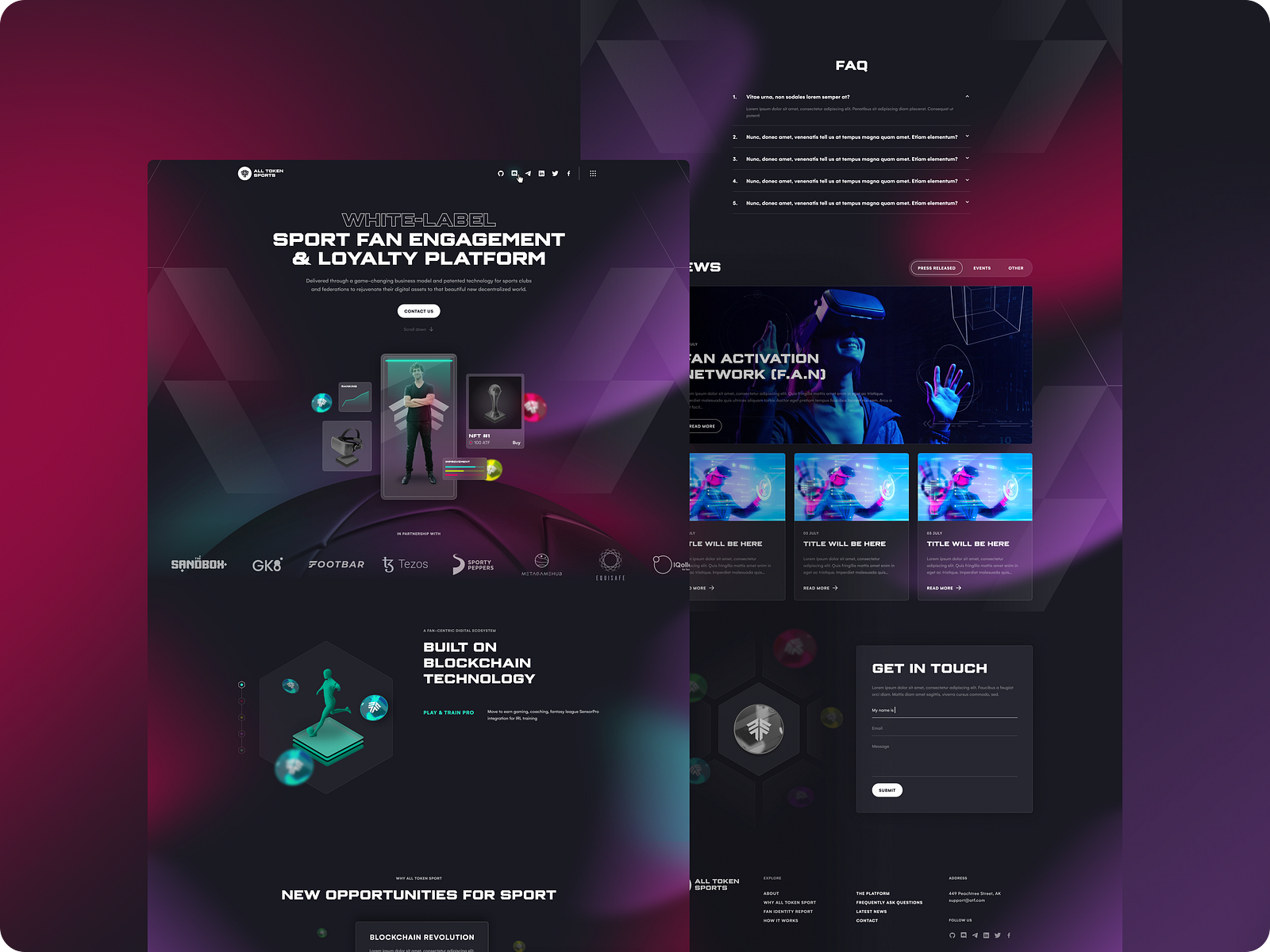 ALL TOKEN SPORTS by DOYO STUDIO on Dribbble