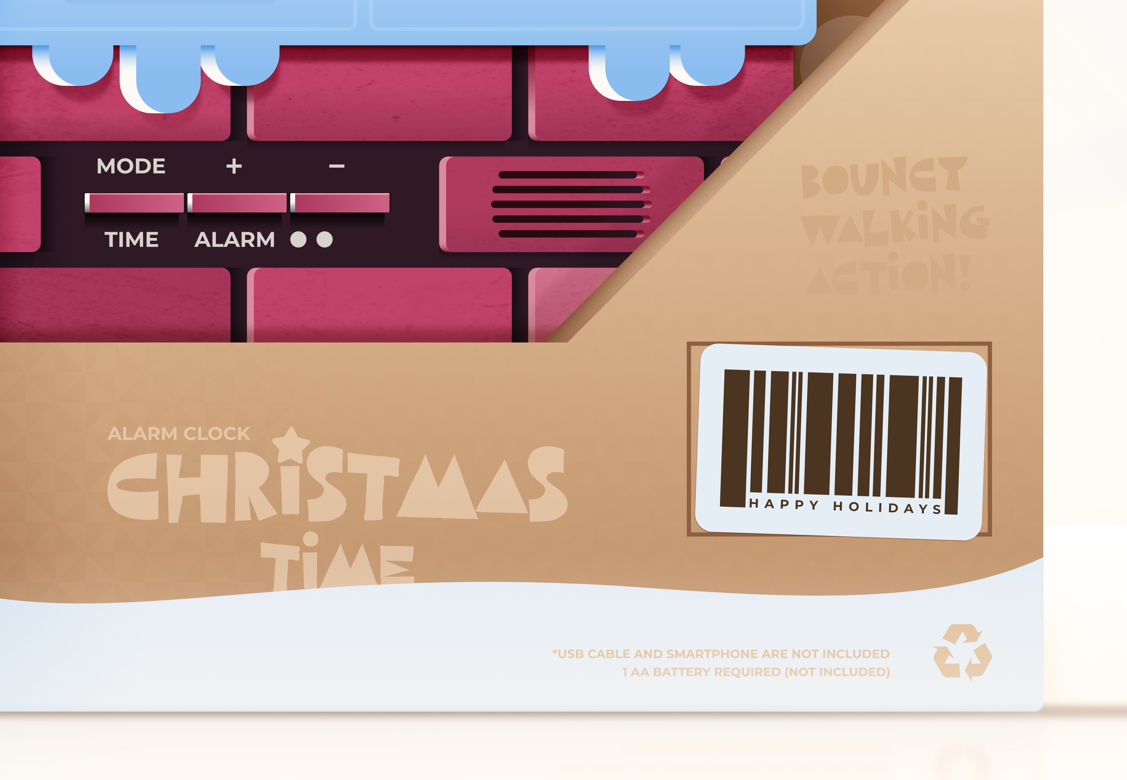 Christmas Time Clock by Tiago Silva on Dribbble