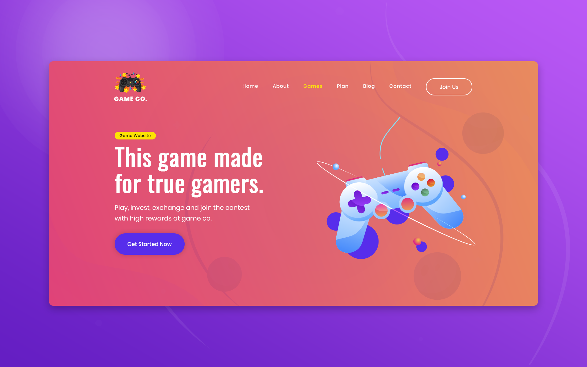 Gaming hero banner by aThemeArt on Dribbble