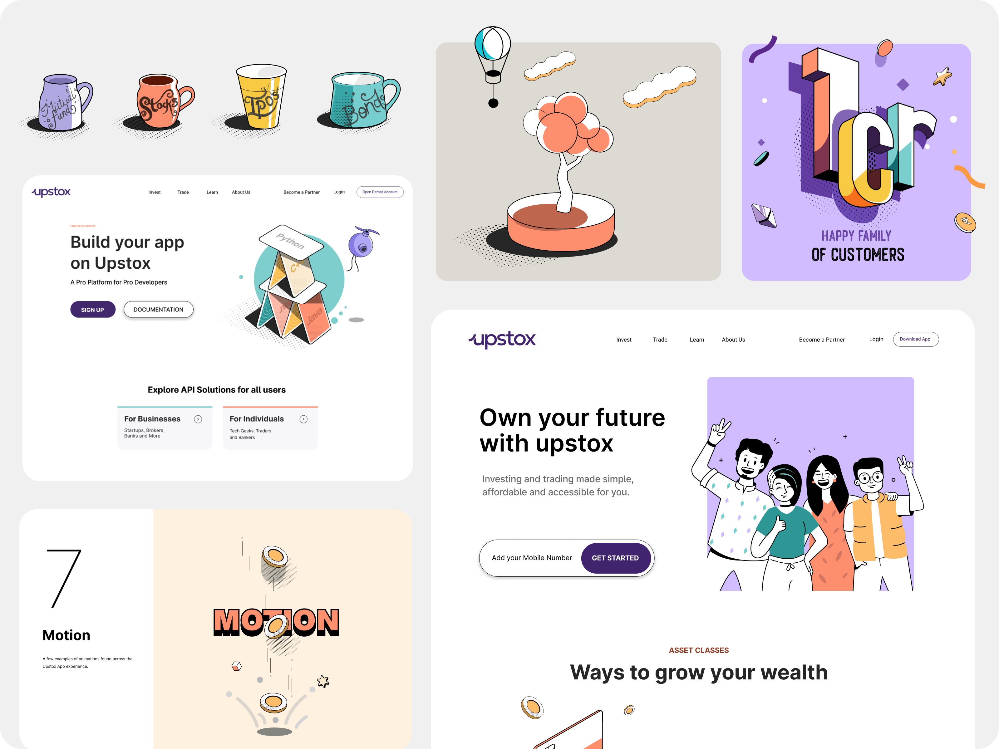 Upstox - App animations by Liquidink Design on Dribbble