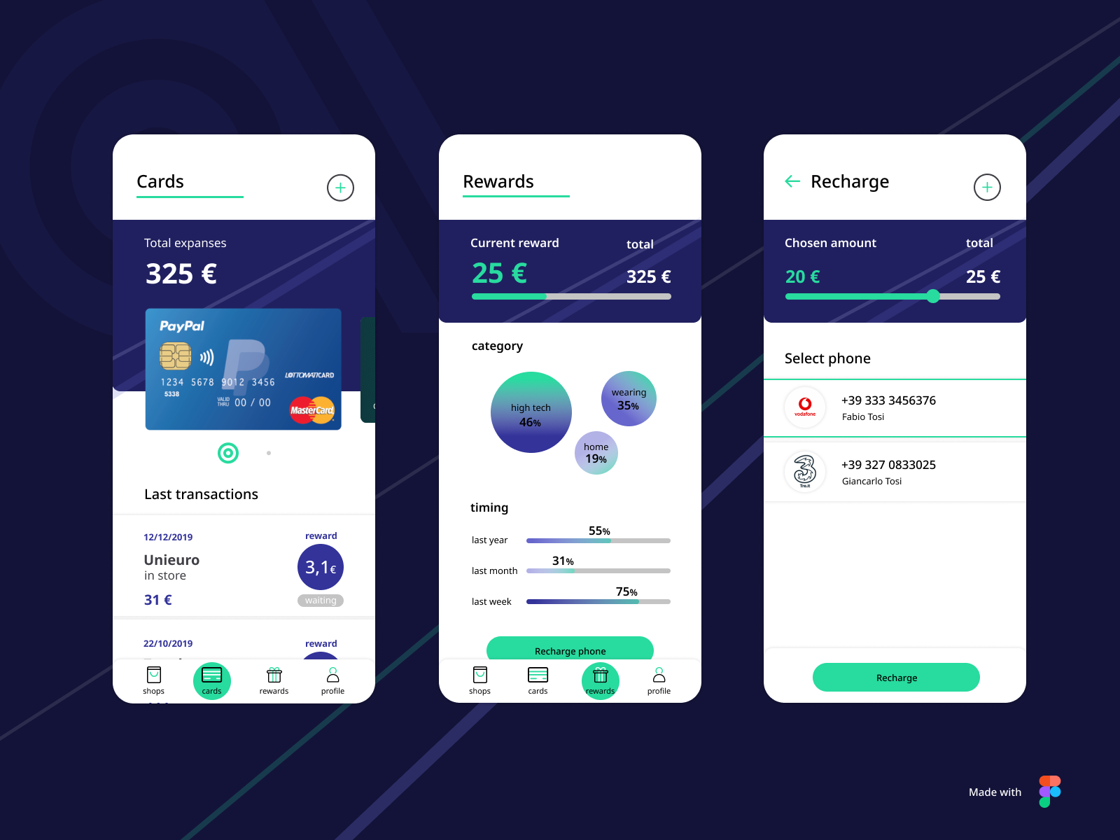 Airwards app by Paola Di Cuia on Dribbble