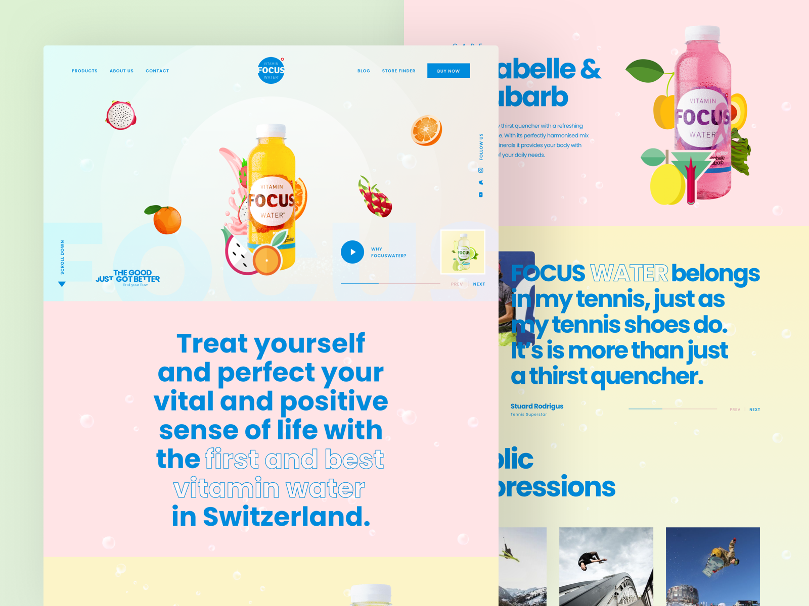 FocusWater Landing Page - ReDesign by Imran Hossain on Dribbble