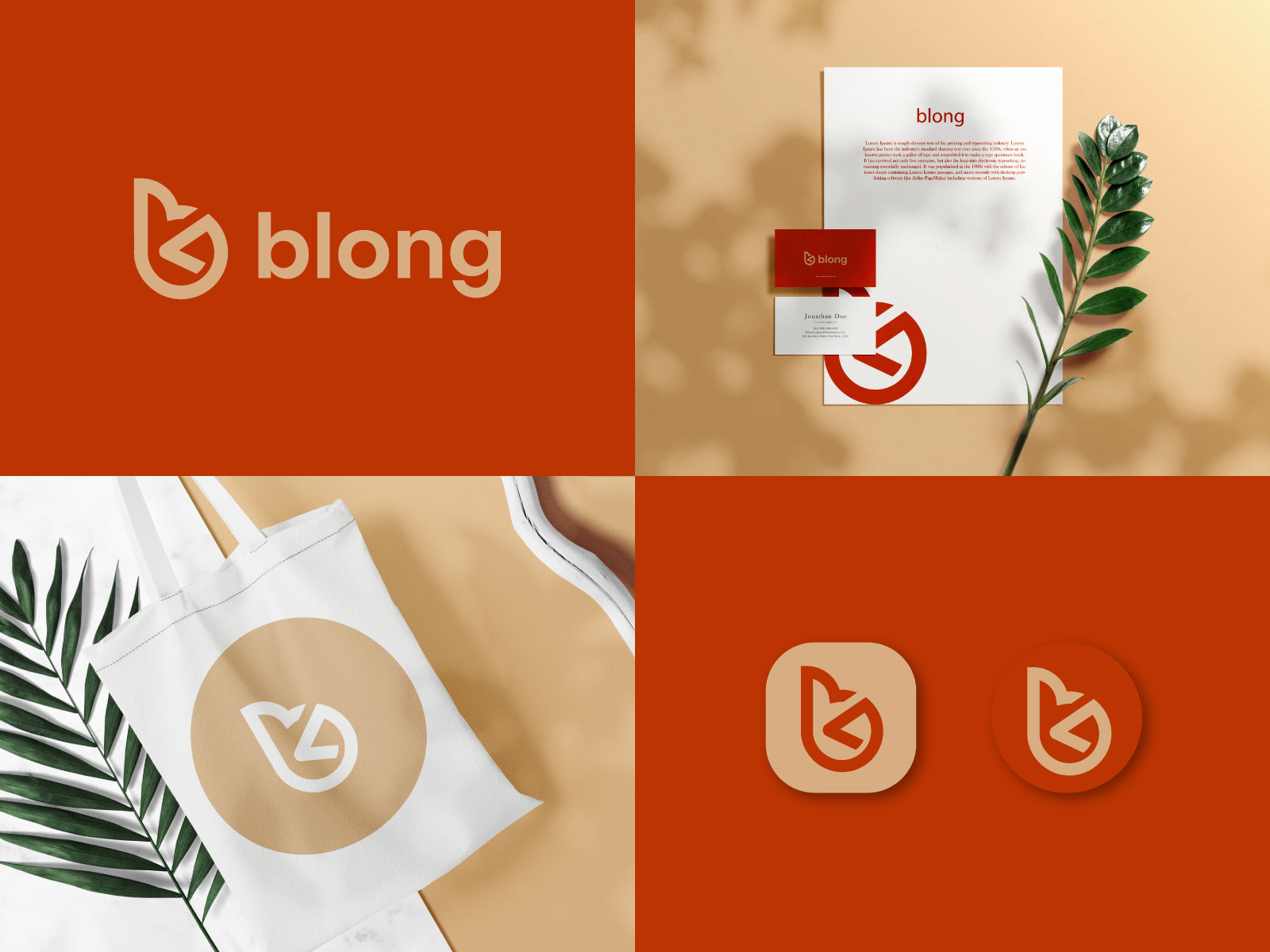 blong logo by Arafat on Dribbble