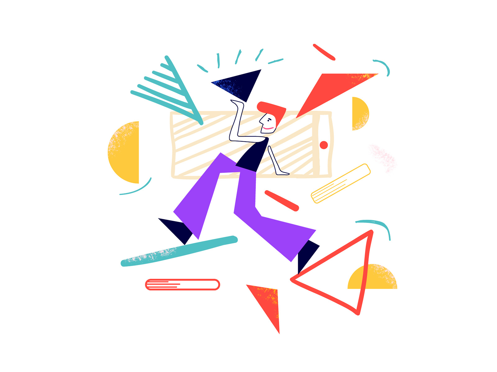 Geometry Web Illustration Set by Natalia Cebotari for UX Production on ...