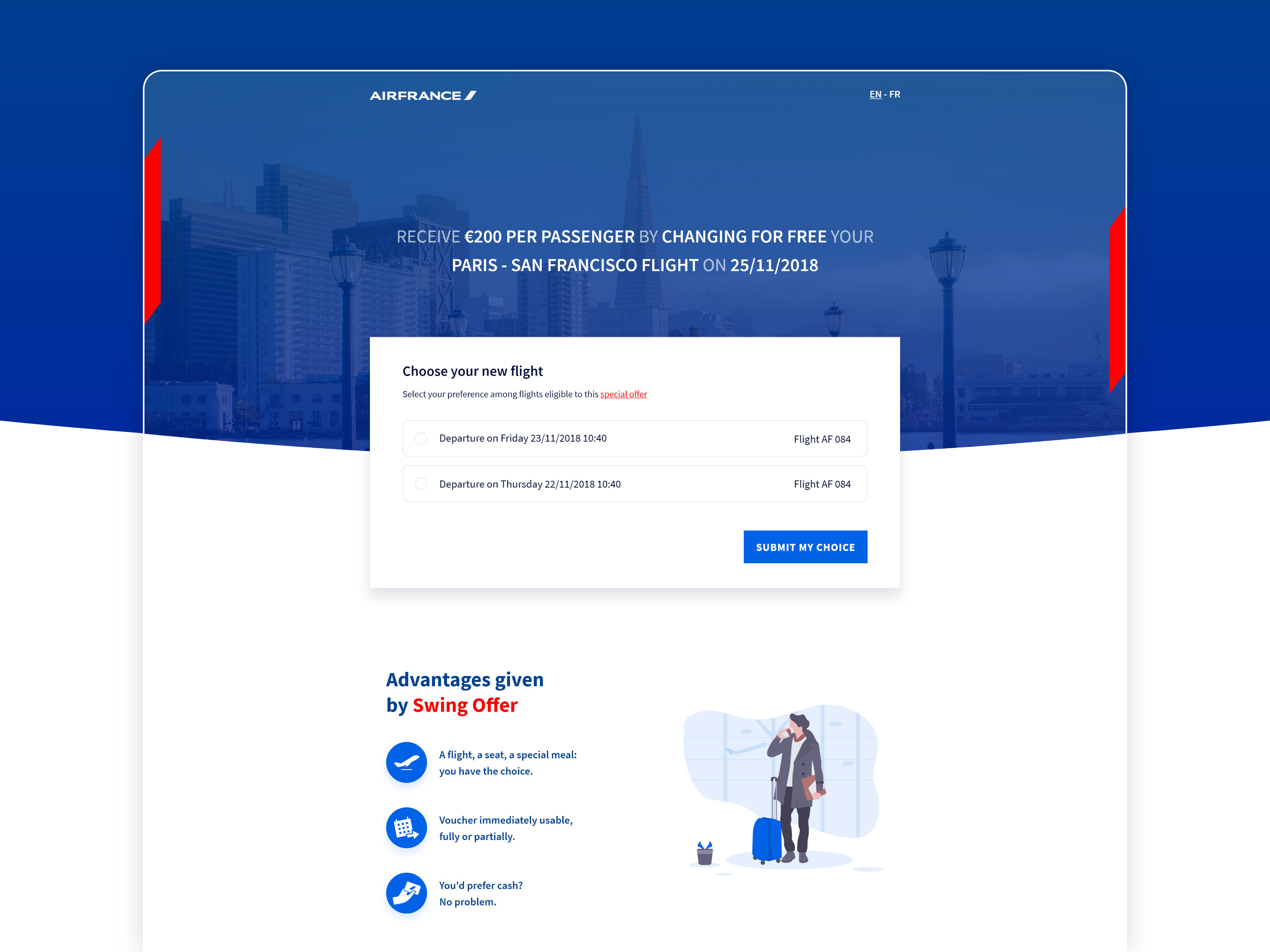 Smooss Landing Page - Air France 🛫 by Richard Foucaud on Dribbble