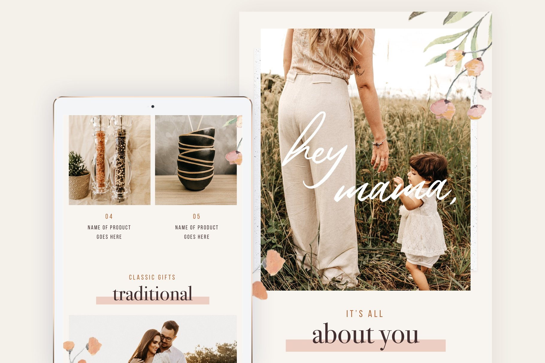 Feminine Email Design Template by Janna Hagan ⚡️ on Dribbble