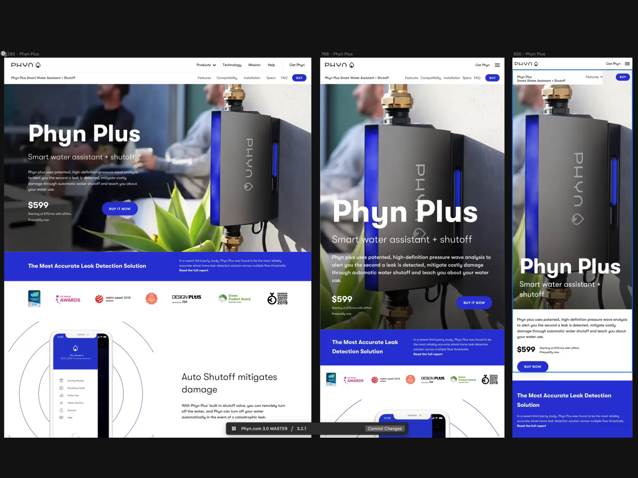 Phyn.com Prototype by Dirk Rowe on Dribbble