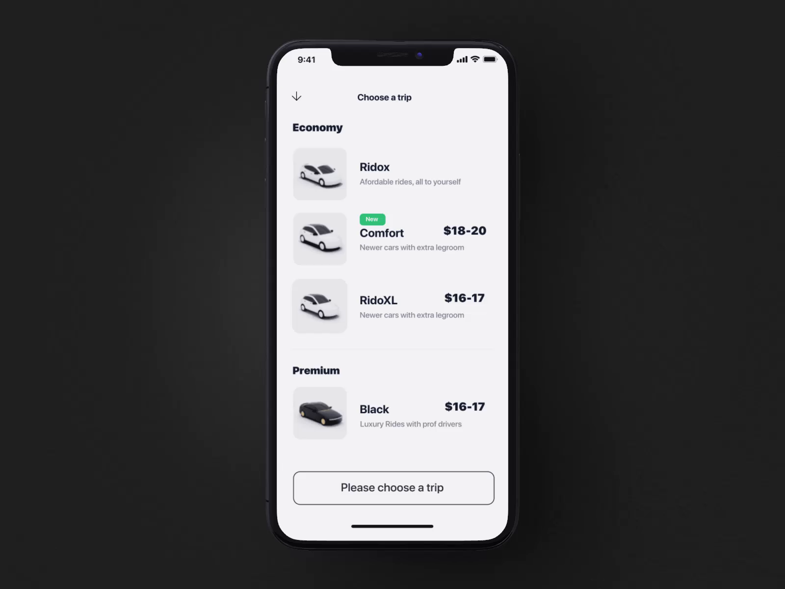 Rido App UI Kit IV by Anton Tkachev for UI8 on Dribbble