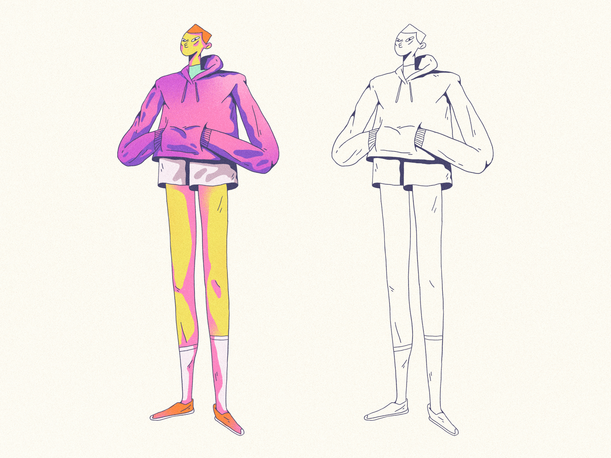 Character design - abstract comic - 2 by Nahuel Bardi on Dribbble