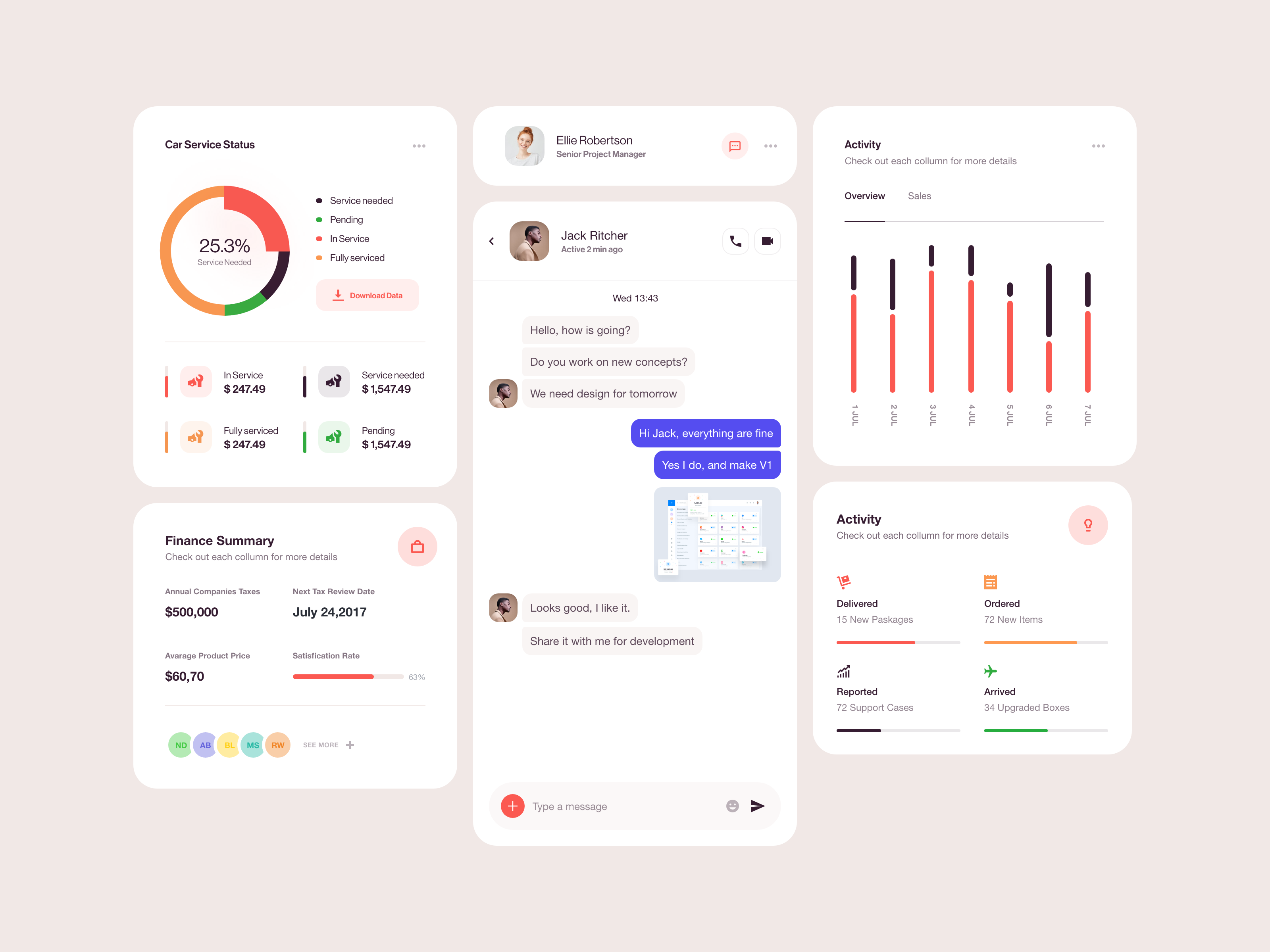 Interface Elements by Nicholas Ergemla for Steelmonk on Dribbble