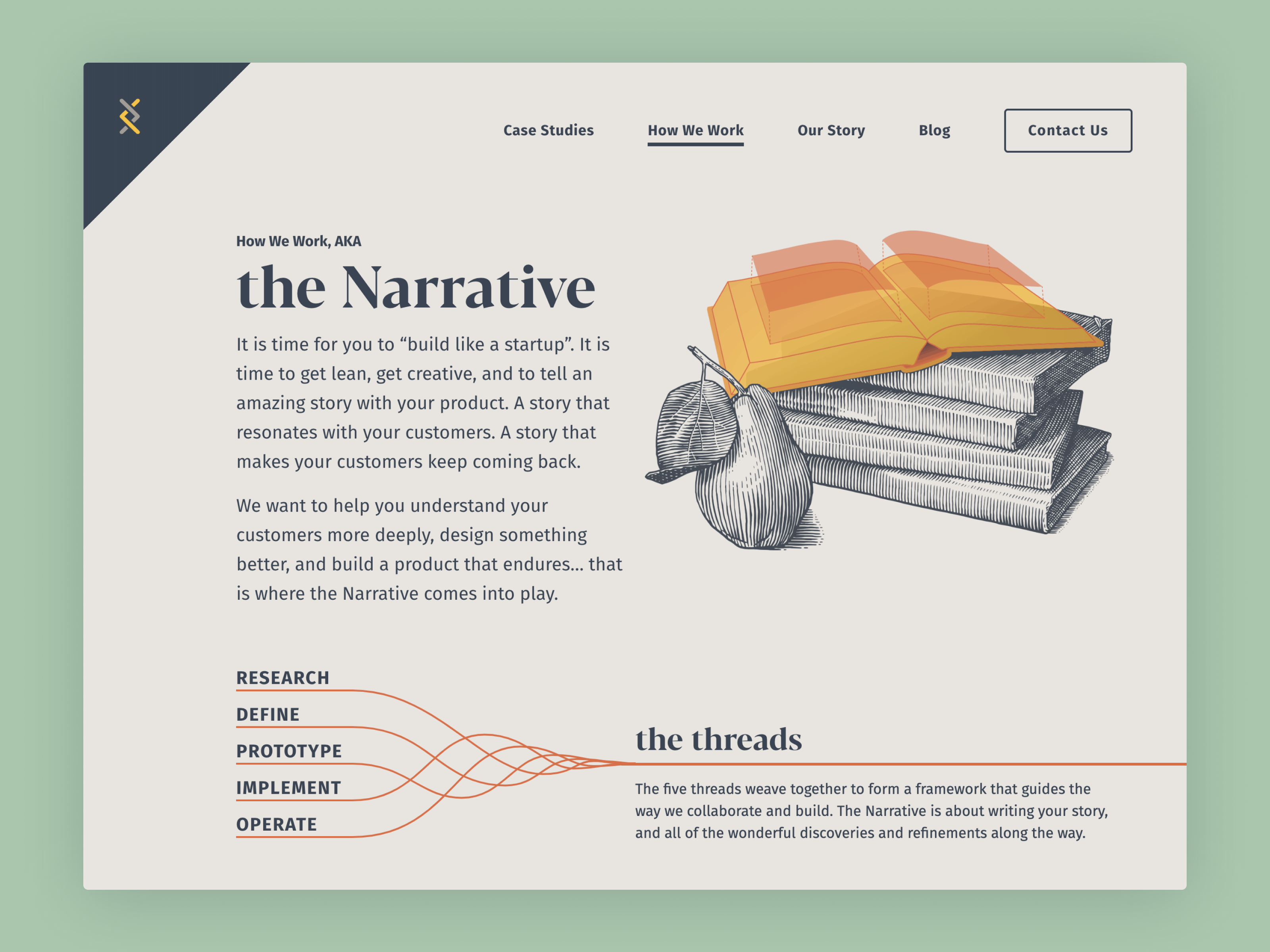 the Narrative by Spencer Hansen for Simple Thread on Dribbble