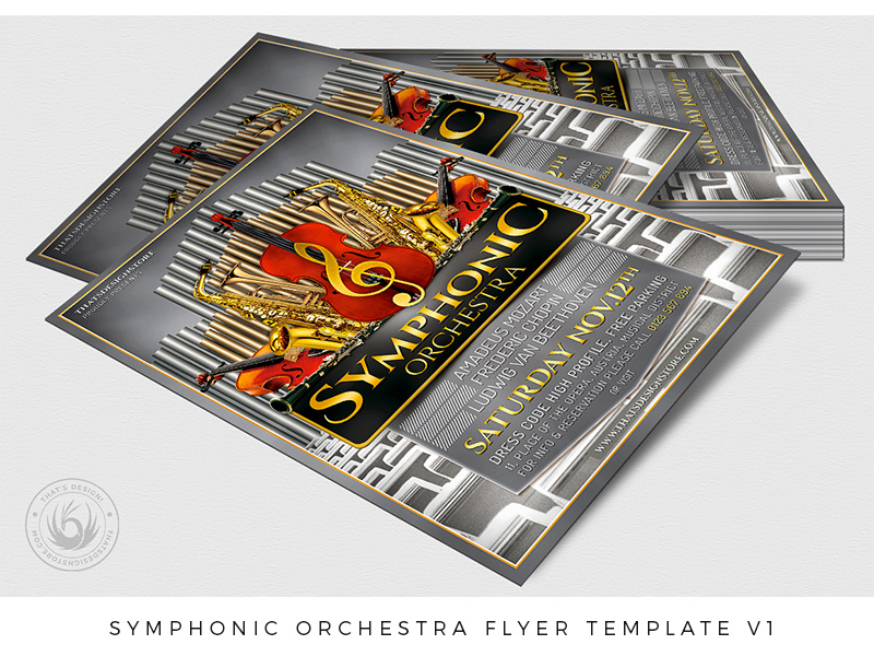 Symphonic Orchestra Flyer Template V1 by Lionel Laboureur on Dribbble