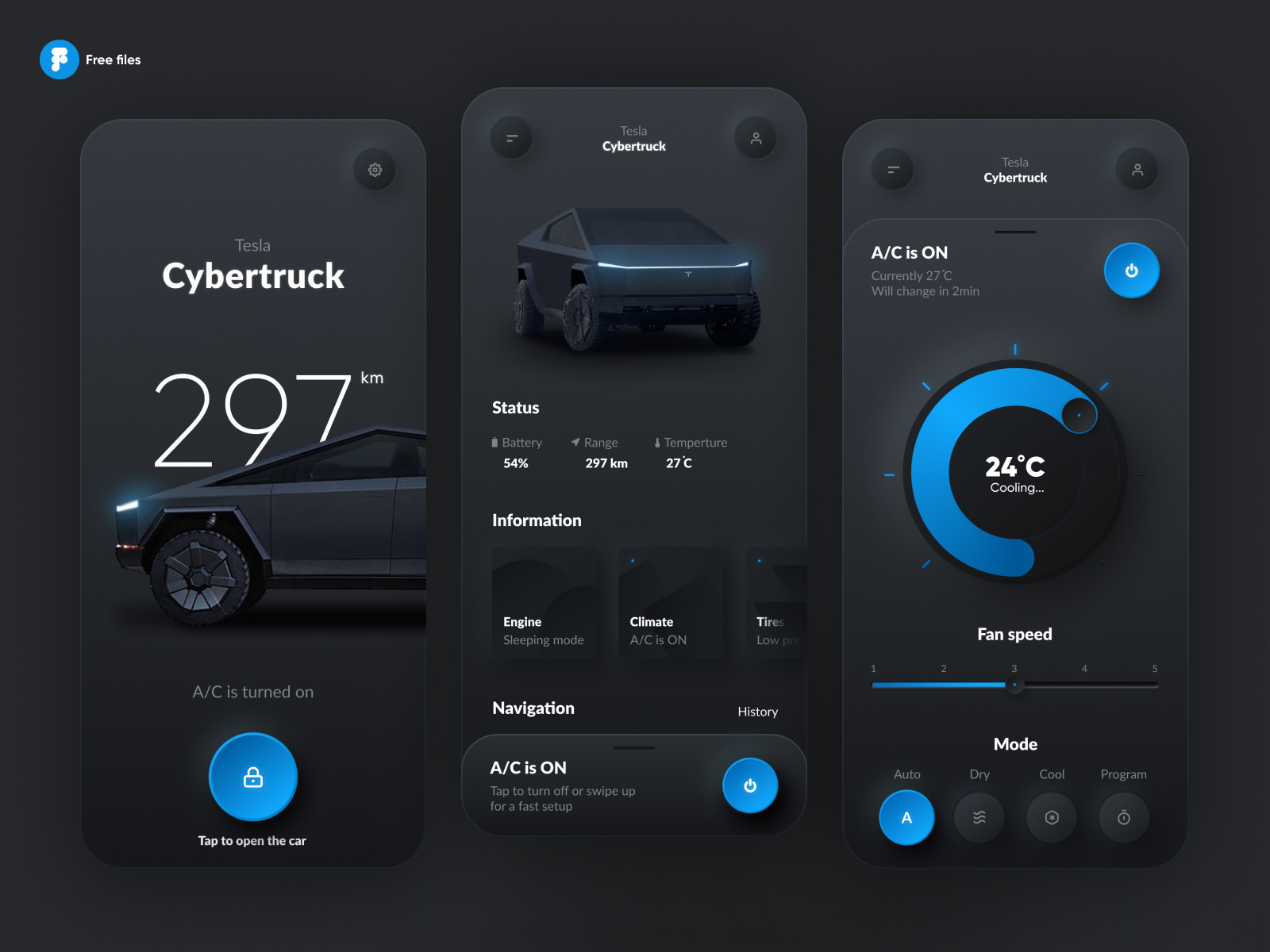 Tesla Smart App by Gavrisov Dmitri on Dribbble