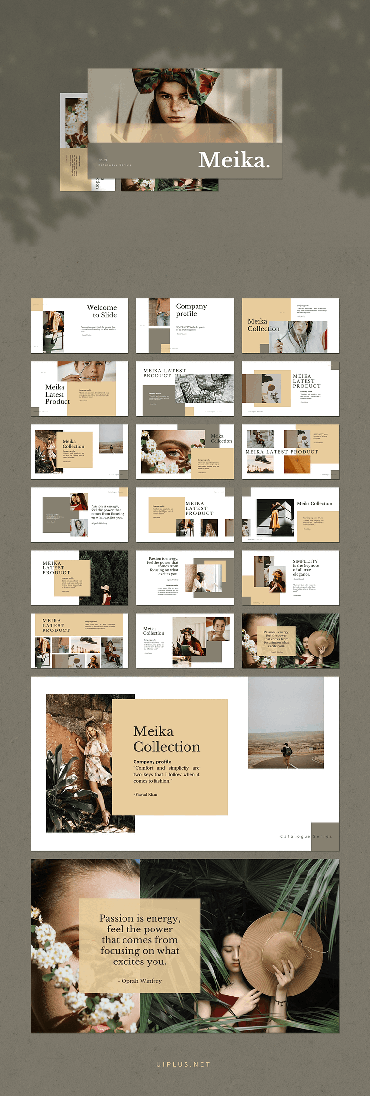 MEIKA Powerpoint Template by uiplus on Dribbble