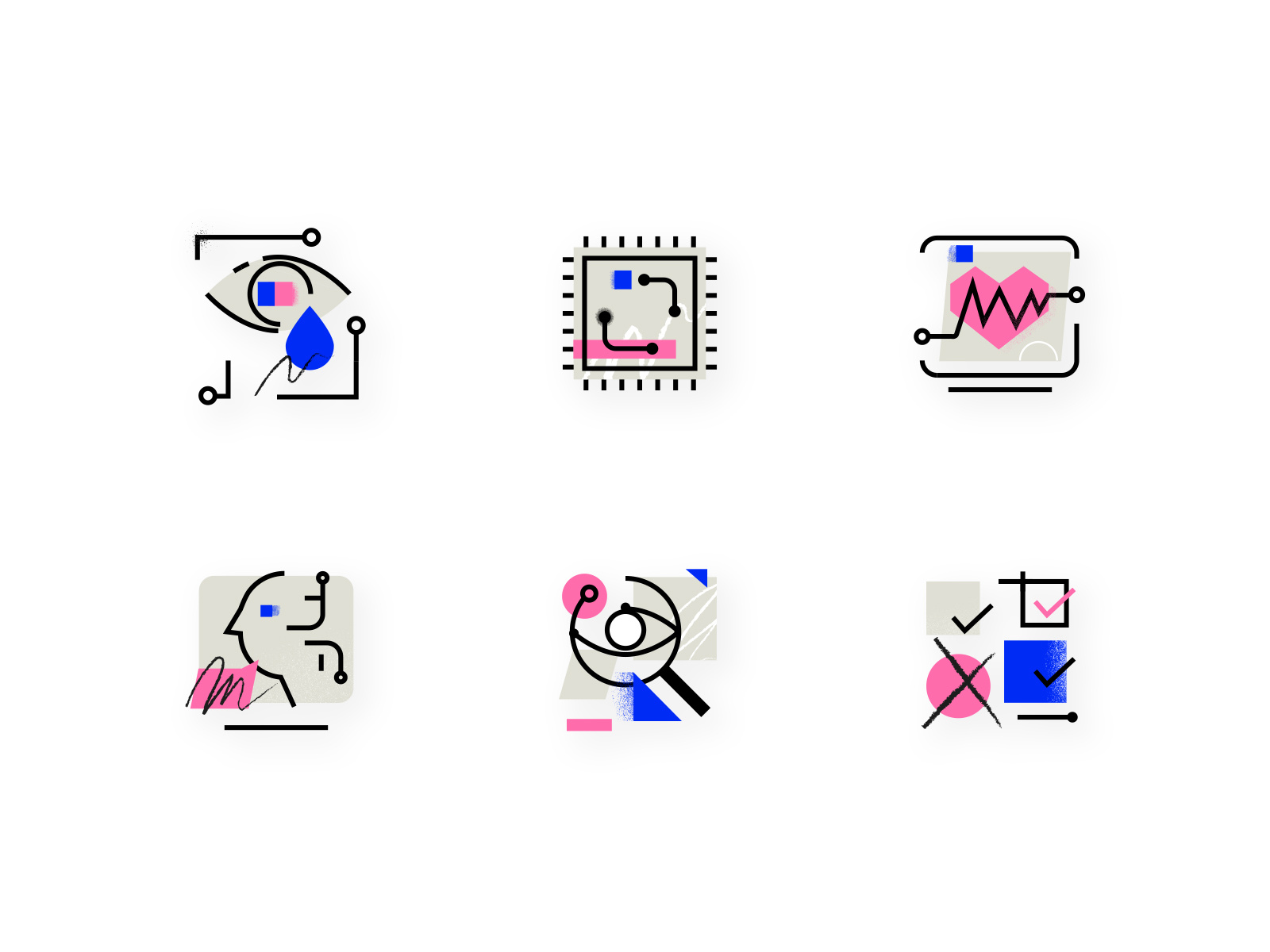 AI Trends Report Icons by Agnieszka for Tooploox on Dribbble
