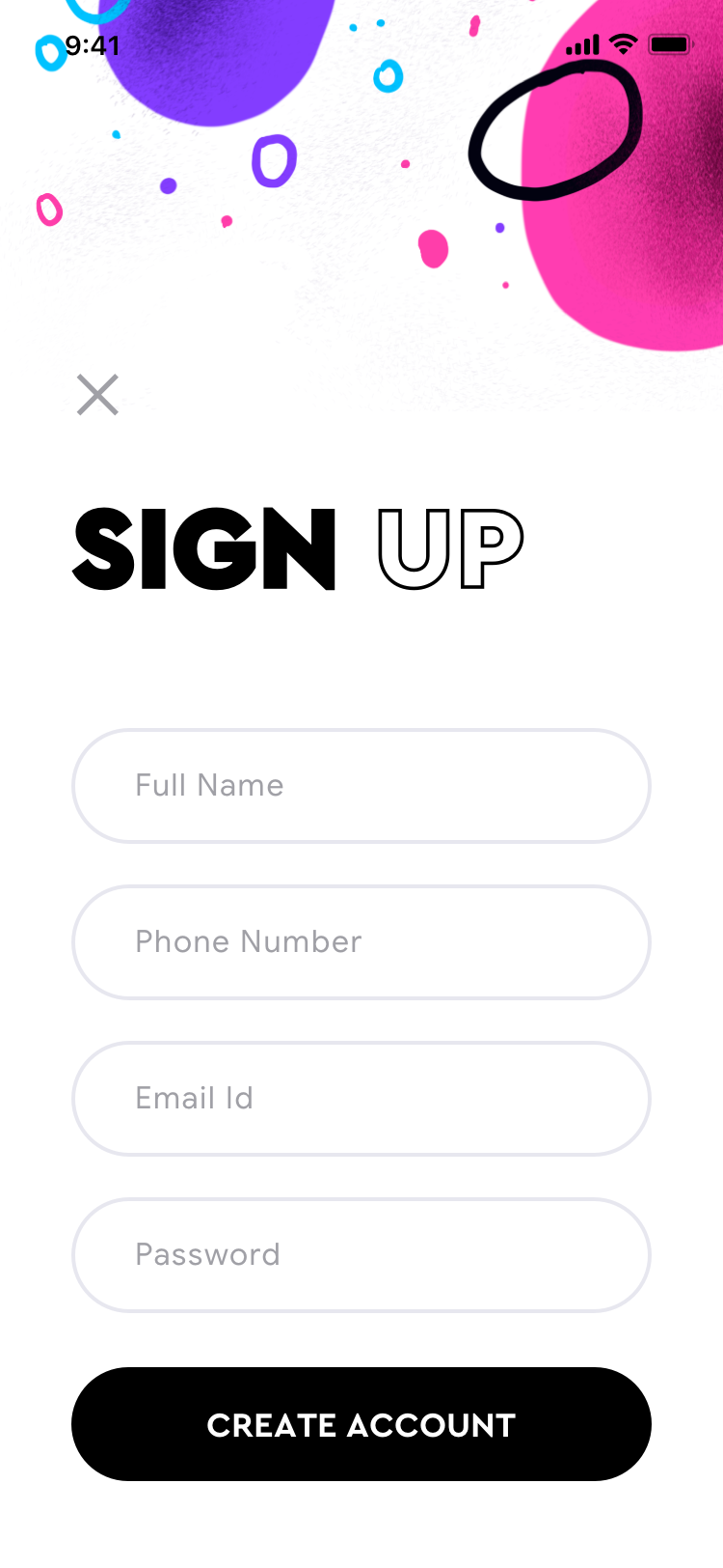 Punch app all screens version 1 by Prakhar Neel Sharma on Dribbble