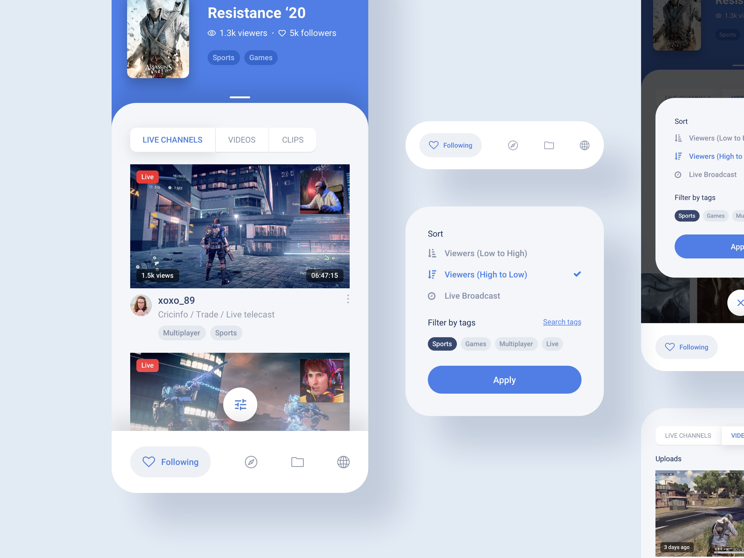 Twitch App Full Redesign Concept by Kazi Mohammed Erfan on Dribbble