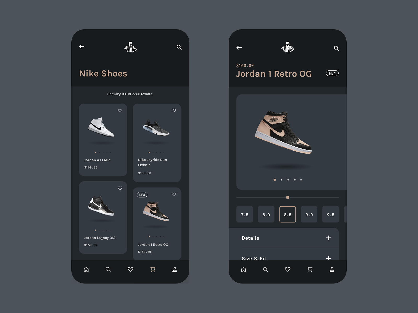 Foot Locker UI by Colin Baker on Dribbble