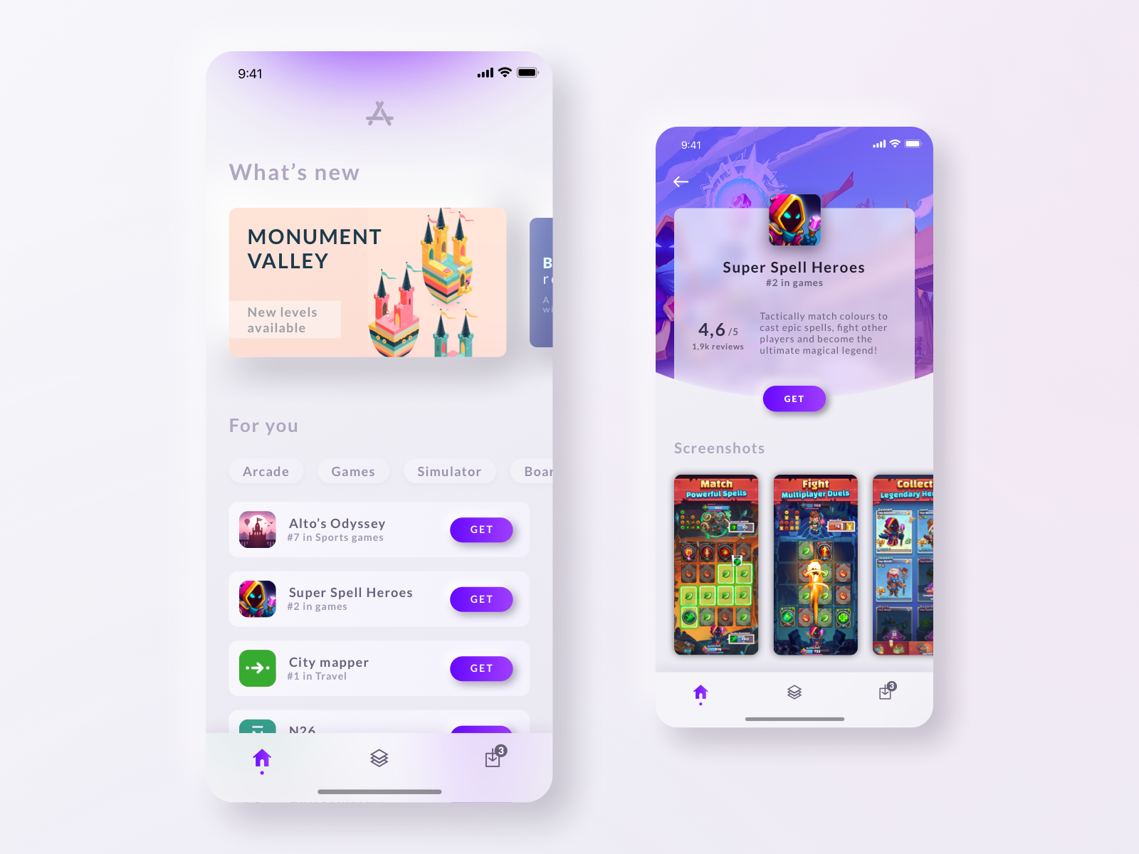 App Store concept V2 by Gaetan Plait on Dribbble