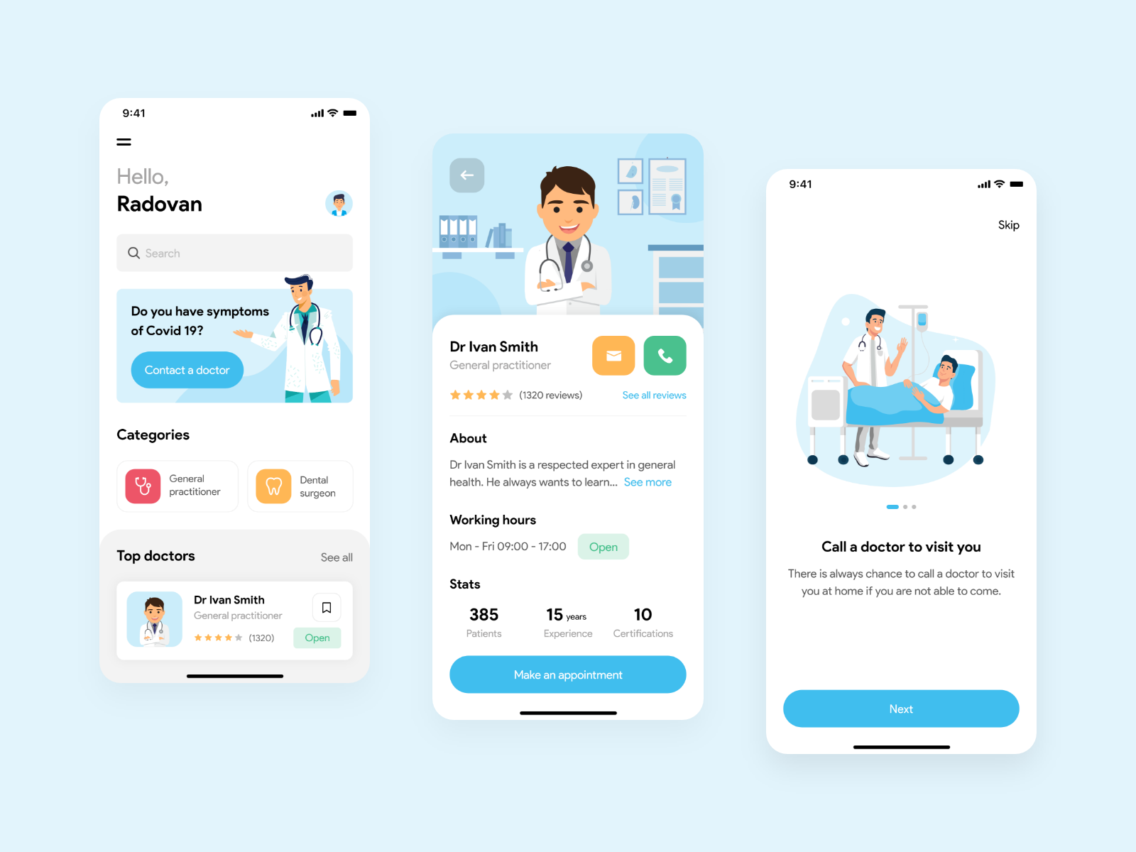 Health app by Radovan Tucek on Dribbble