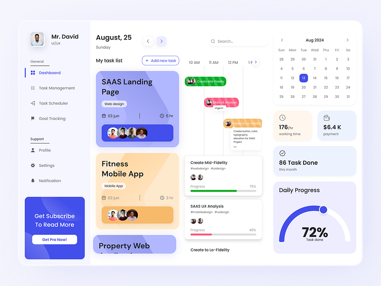 TaskFlow – Modern Task Management Dashboard UI by Shahriar Sultan on ... TaskFlow – Modern Task Management Dashboard UI by Shahriar Sultan on ...