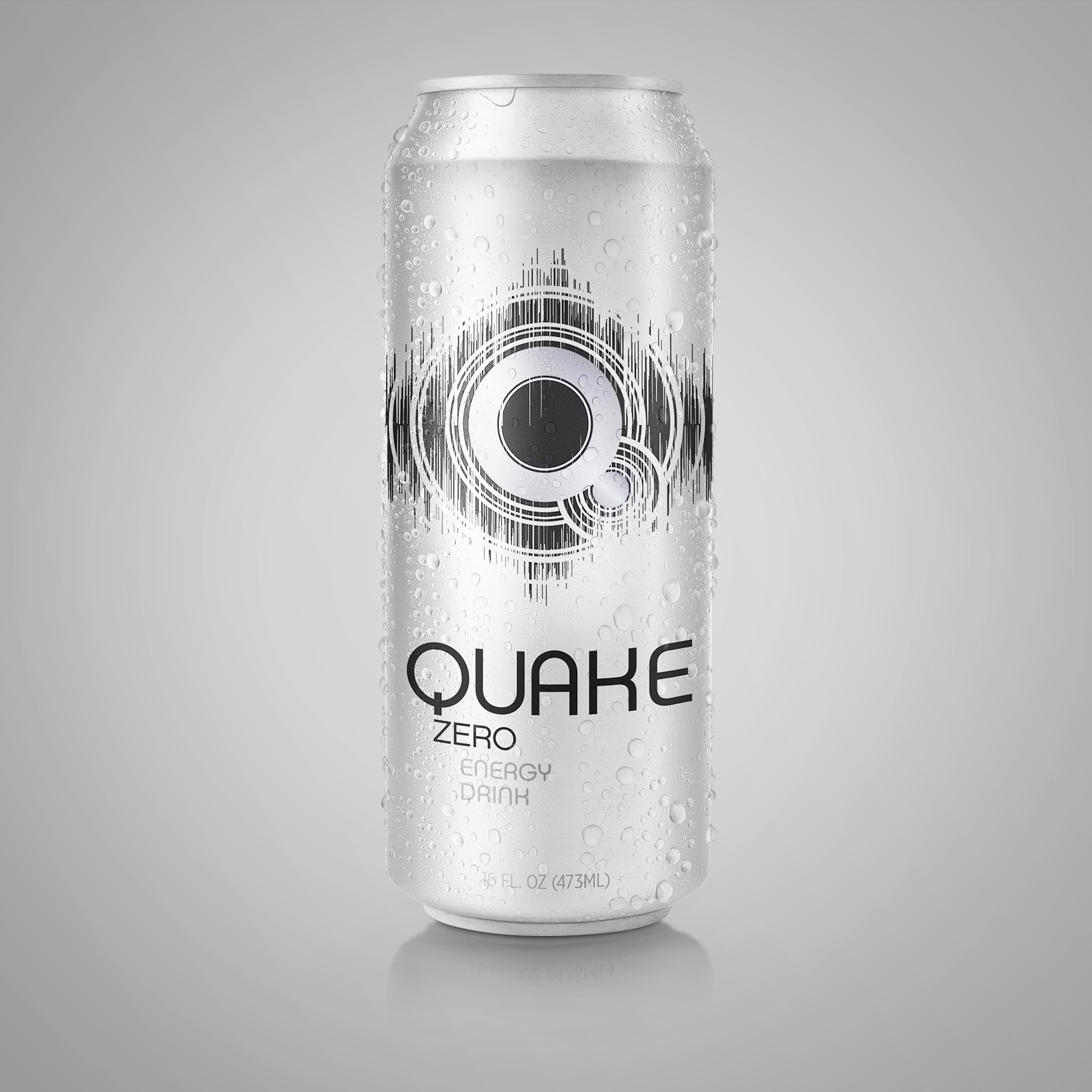 Quake Energy Drink Packaging by David Burney on Dribbble