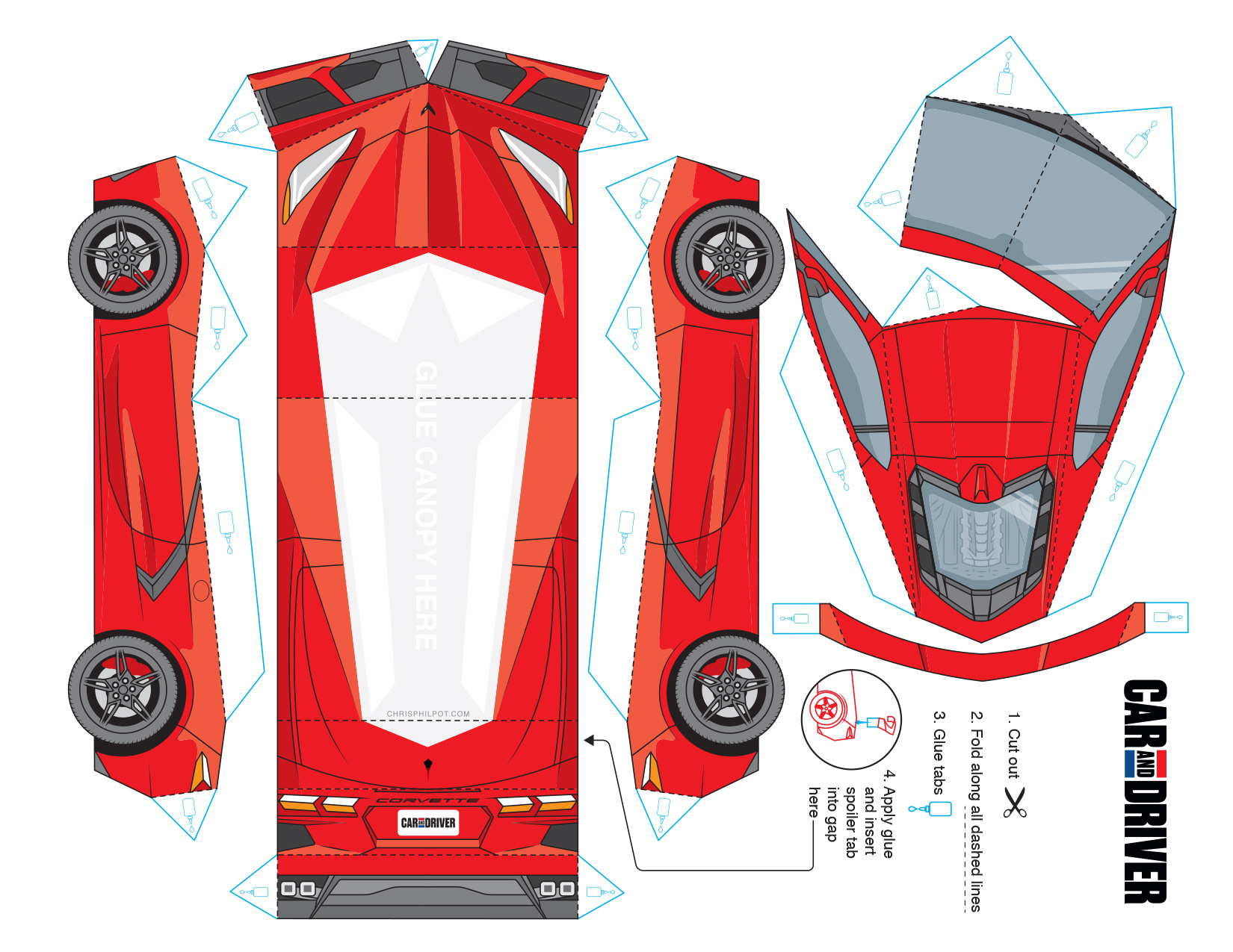Papercraft Corvette Download Paper Craft Cars | GTPlanet