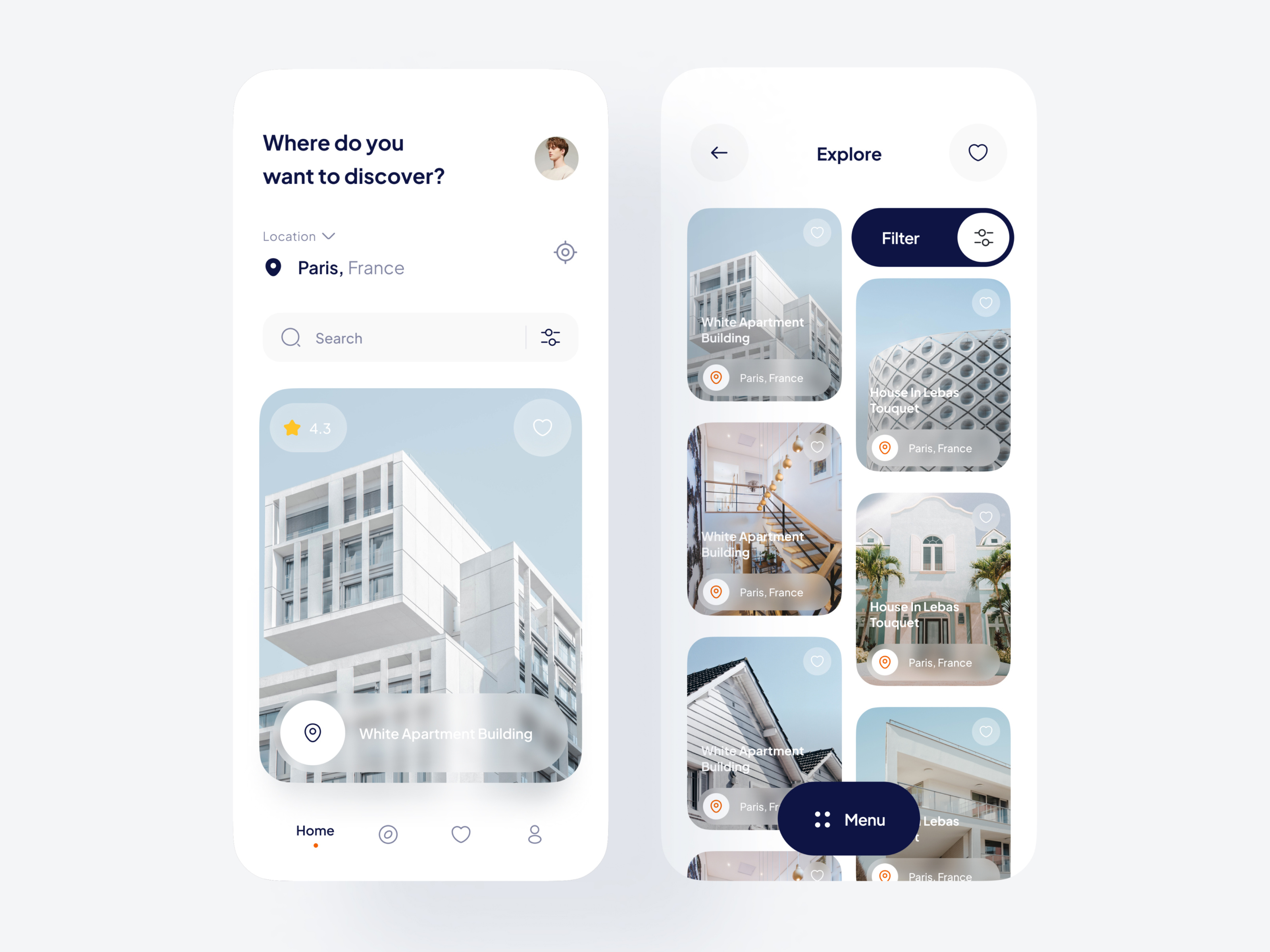 Real state app design by Finlay Studio for Ui Sharks on Dribbble