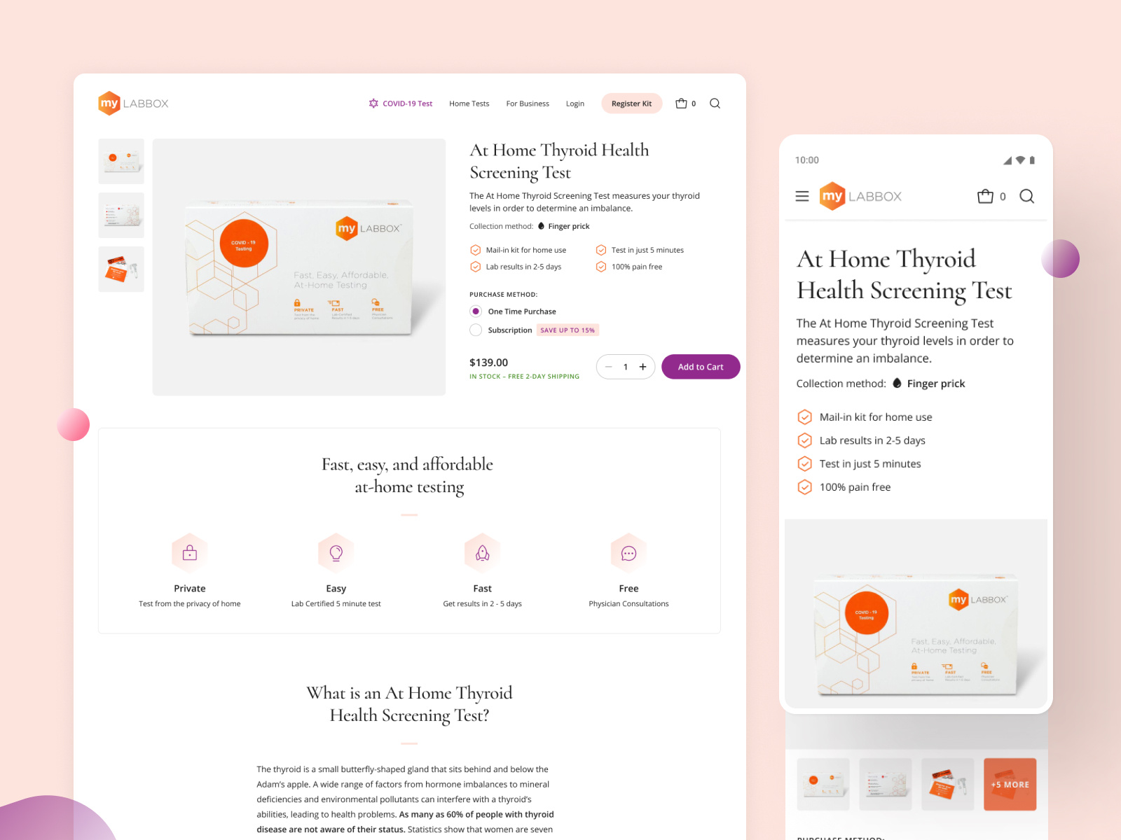 myLAB Box - Product Page by Dawid Młynarz for XWP on Dribbble