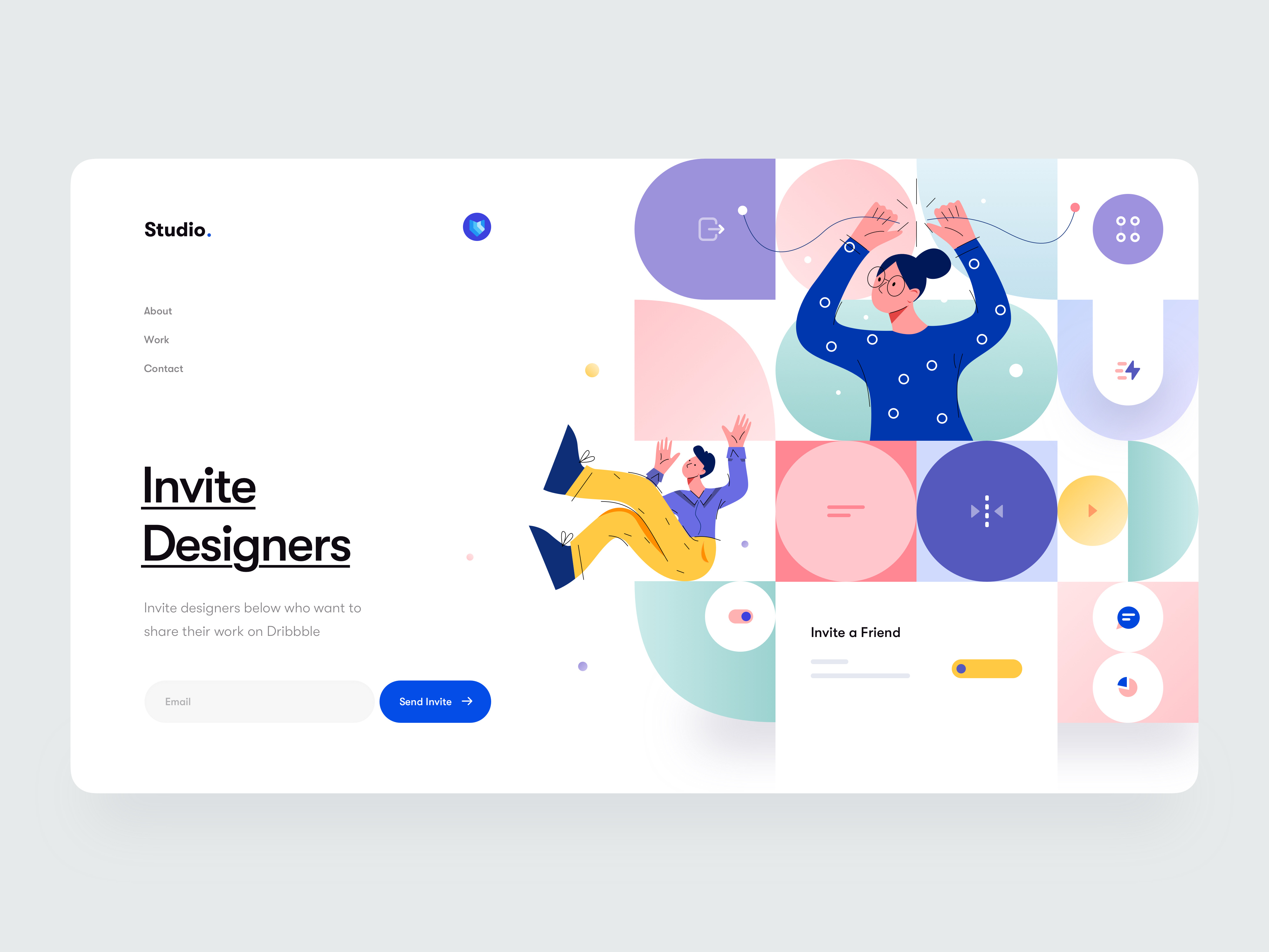 Invite Designers - Hero Website Concept by Tran Mau Tri Tam on Dribbble