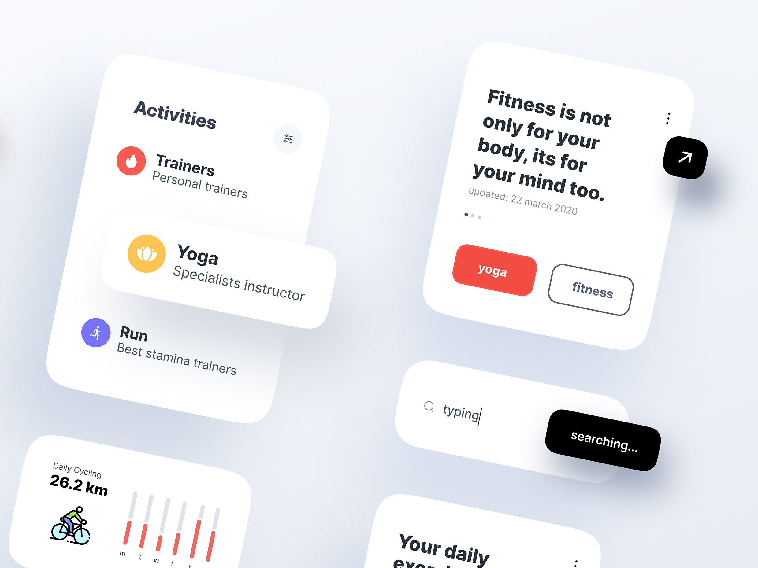 Mobile/Web Interface kit by Brandi on Dribbble