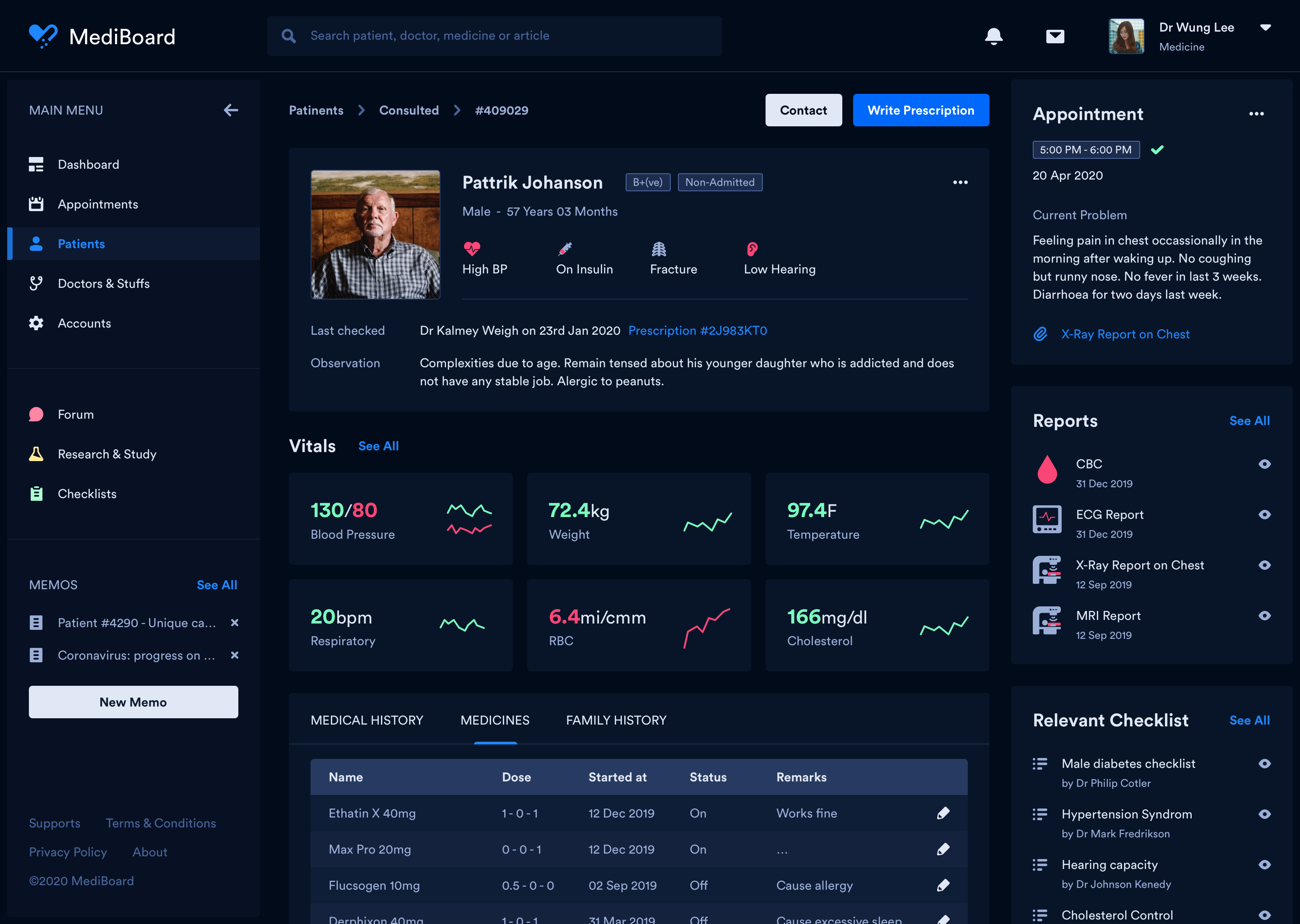MediBoard - Patient Info by Md Shamsuddin on Dribbble
