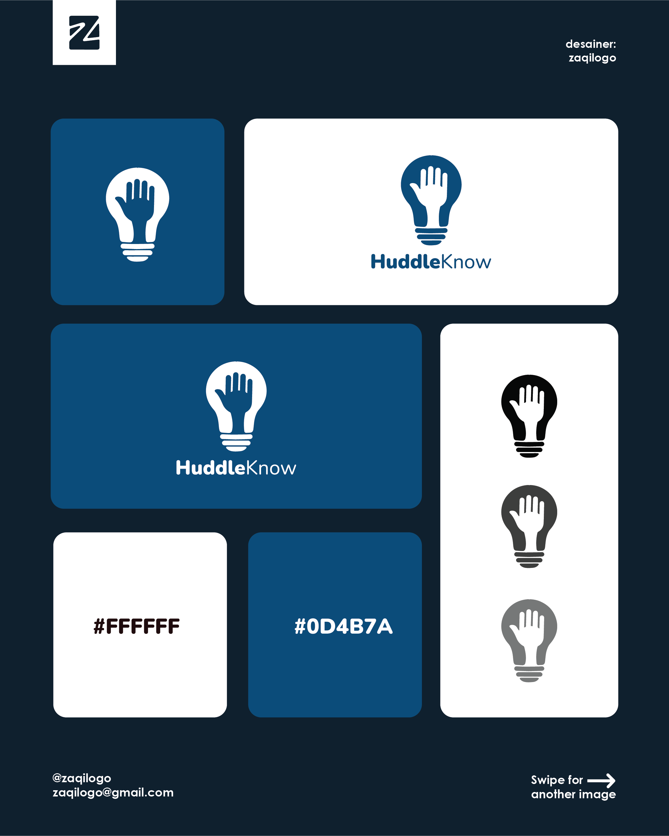 Huddle Know Logo by zaqilogo on Dribbble