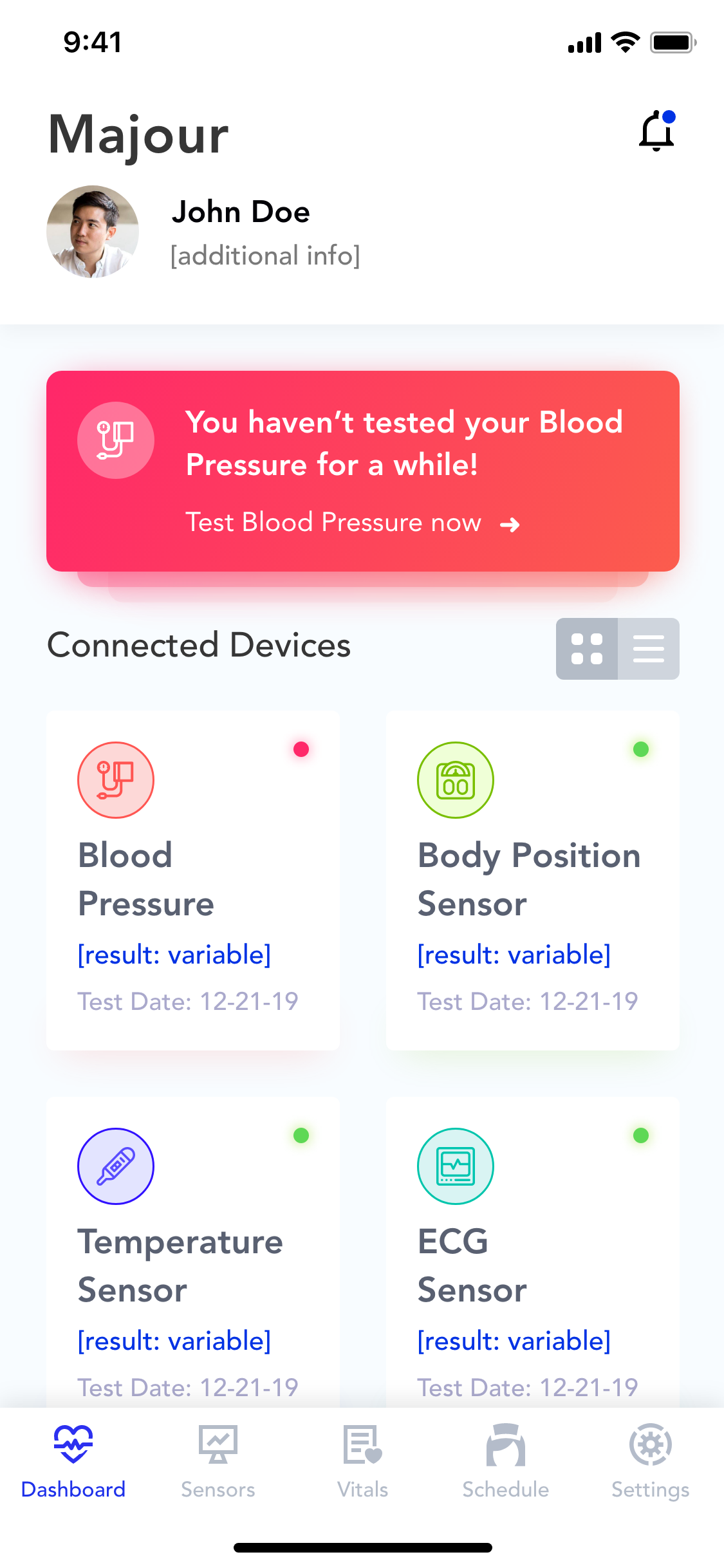 Health Monitoring App by Arjun Kani on Dribbble