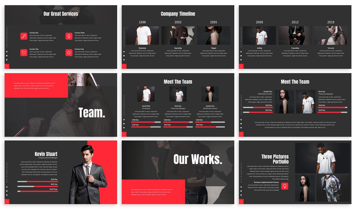 Itzy - Dark Powerpoint Template by Slidefactory Studio on Dribbble