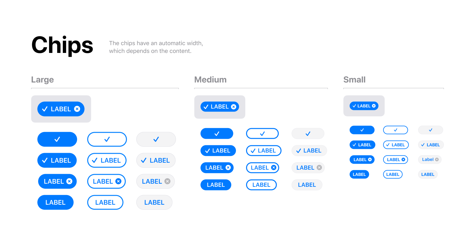 Figma iOS kit - Chips UI design by Roman Kamushken for Setproduct on ...