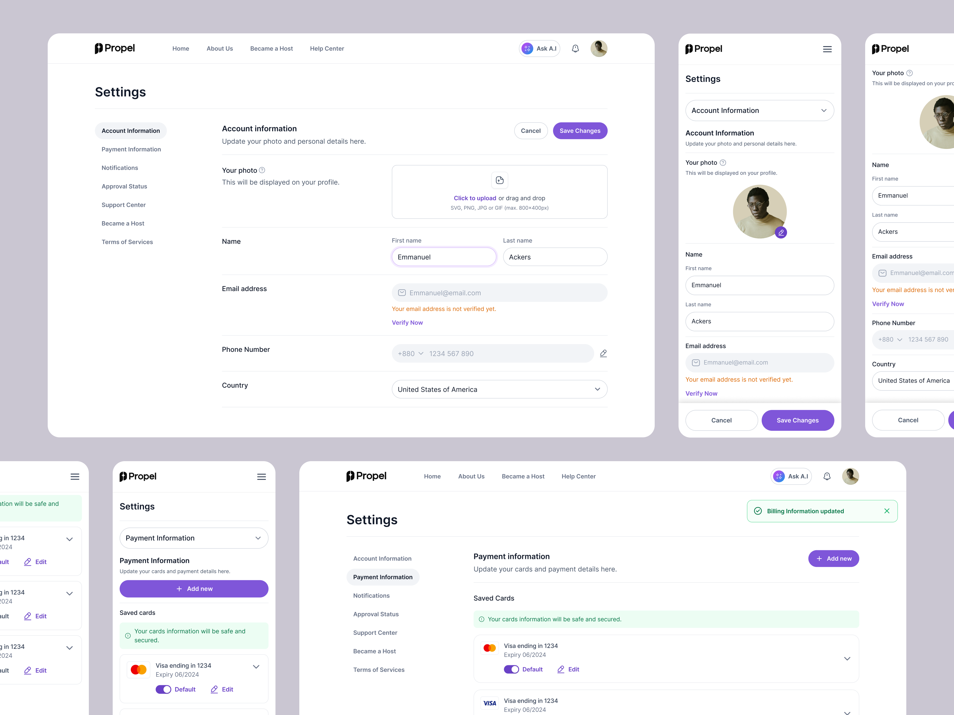 Propel Website - Setting Page by Filllo Design Agency on Dribbble