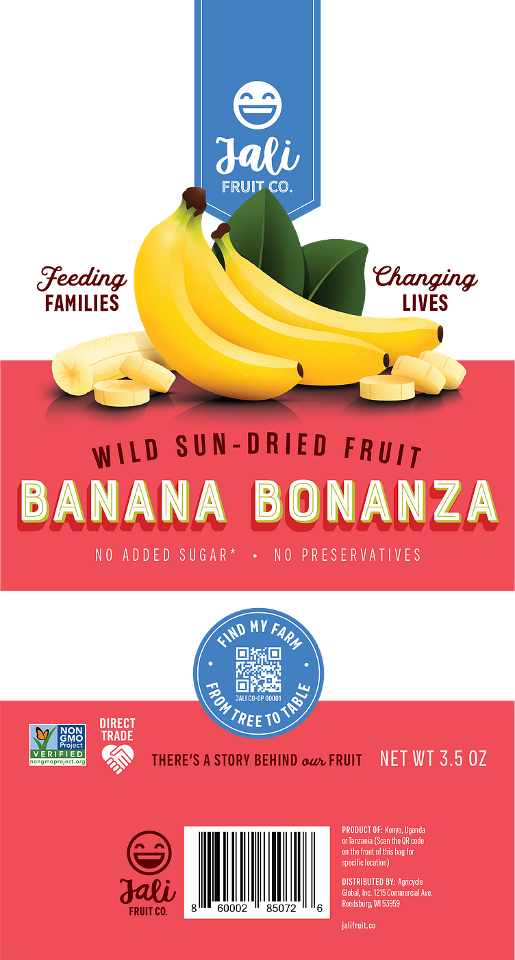Jali Fruit Co. Banana Illustration by Danielle Fritz on Dribbble